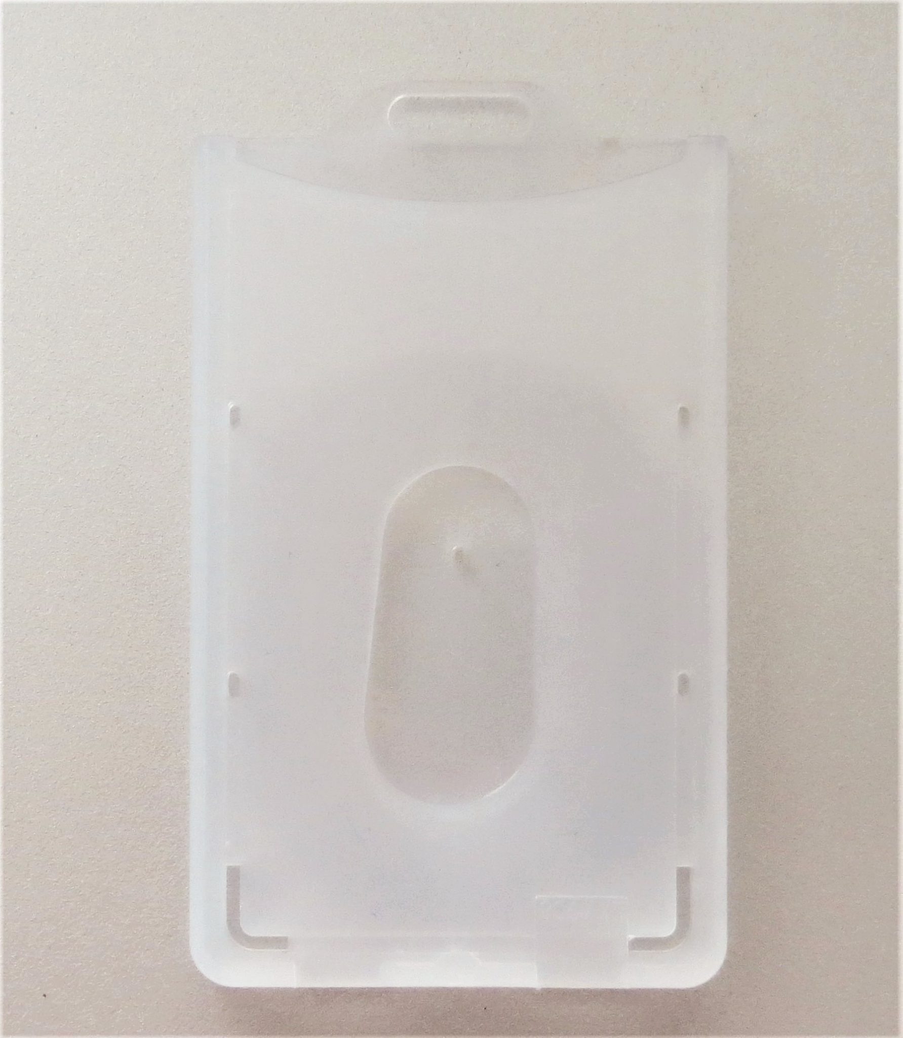 Clear Flexible Plastic Card Holder Portrait - Allcard Services NZ